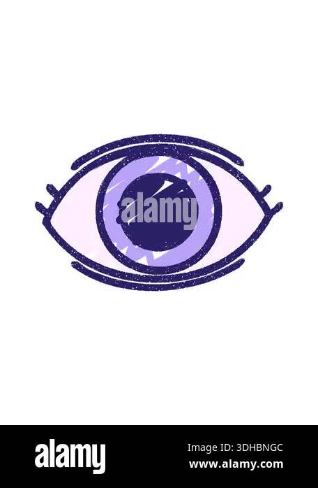 shivering motion animation of an Eye Symbol Chalk Drawing Stock Video ...