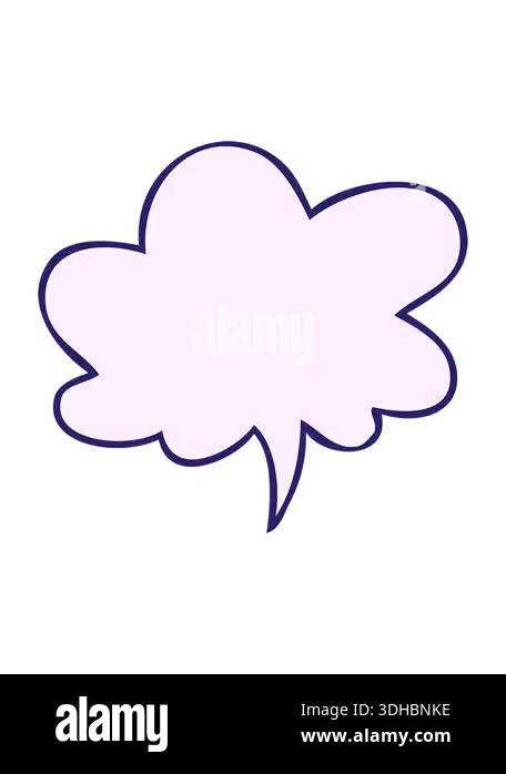 pixelize effect animation of cartoon speech bubble with speech bubble Stock Video Footage - Alamy