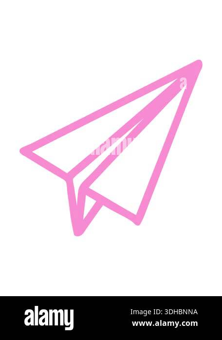 pixelize effect animation of paper plane symbol icon Stock Video ...