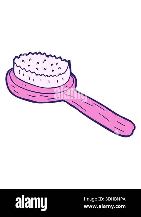 pixelize effect animation of cartoon old brush Stock Video Footage - Alamy