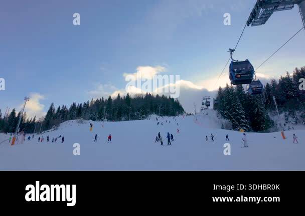 Jahorina, Bosnia and Herzegovina January 14, 2026: Ski slope at Poljice ...