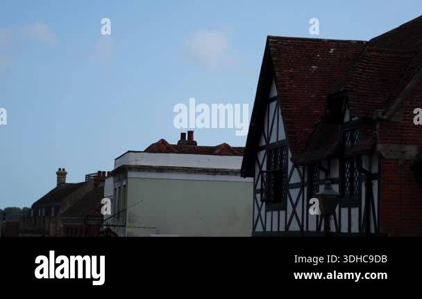 Parked cars near a Chinese restaurant Stock Video Footage - Alamy