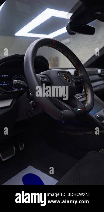 Close interior pans show gold shield on horn pad, tricolour badge ...