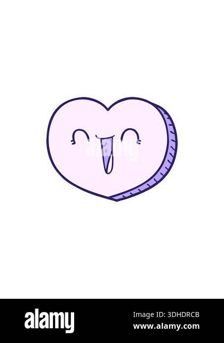 sales flash animation of cartoon love heart Stock Video Footage - Alamy