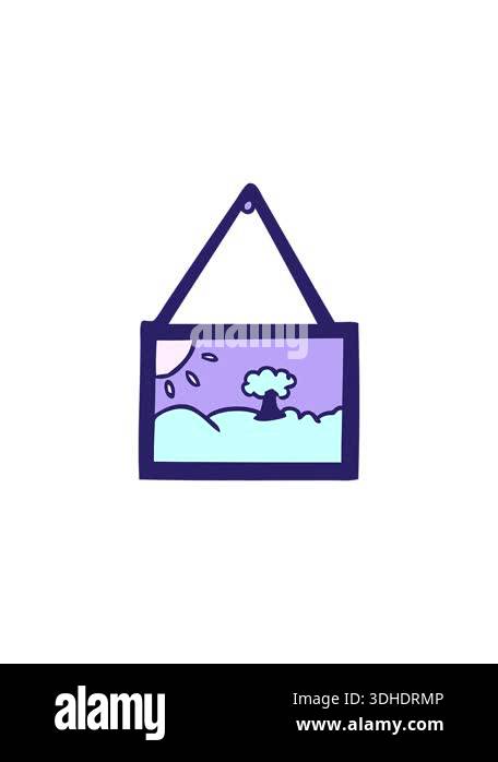 sales flash animation of hand drawn cartoon doodle of a picture in ...