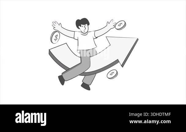 Growth 2D Animation MP4 File Stock Video Footage - Alamy