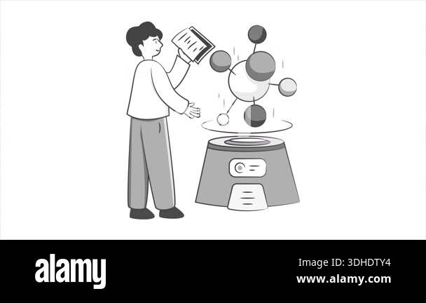 Medical Research 2D Animation MP4 File Stock Video Footage - Alamy