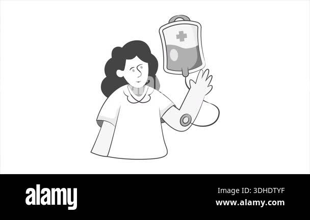 Blood Donation 2D Animation MP4 File Stock Video Footage - Alamy