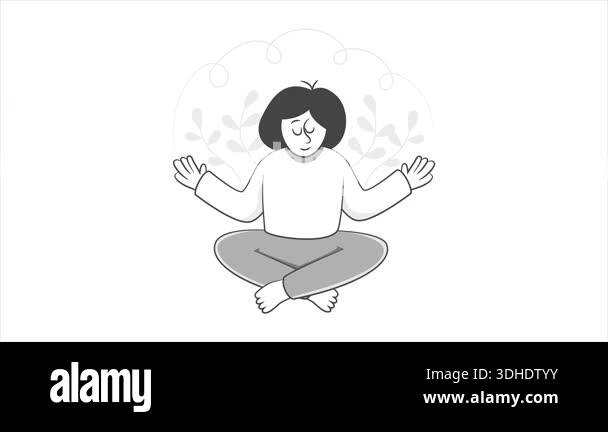Mental Health 2D Animation MP4 File Stock Video Footage - Alamy
