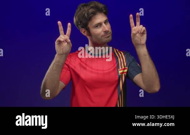 Man showing two peace signs Stock Videos & Footage - HD and 4K Video ...