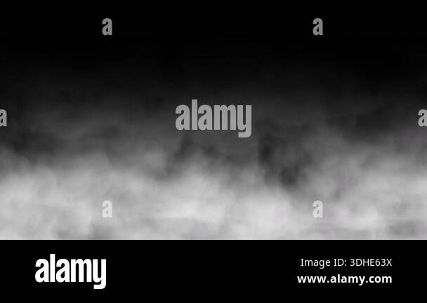Cinematic Slow Motion Smoke Rising on Black Background: Ethereal ...