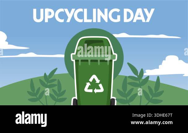 national recycling day for better waste recycling Stock Video Footage ...