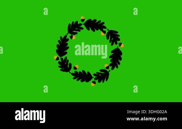 Floral animation on green screen Stock Video Footage - Alamy