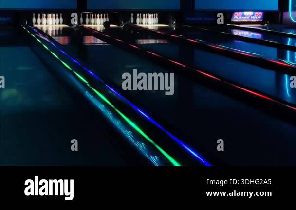 Jaipur, India 18 January 2026: Footage of a bowling alley at a play ...