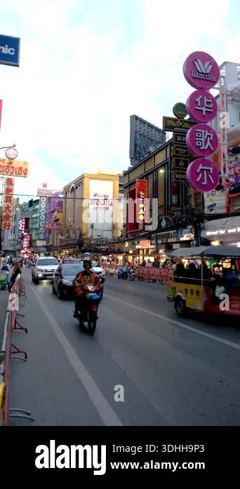 Bangkok, 20 November 2025, Chinatown Thailand, as vibrant neon signs ...