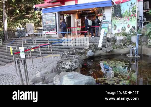 Kamakura, Japan-17 Dec 2025: Entrance of Enoshima Escalators on the ...