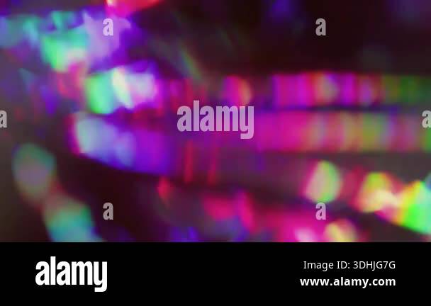 Prism blur background. Reflection flash texture. Red green bright color ...