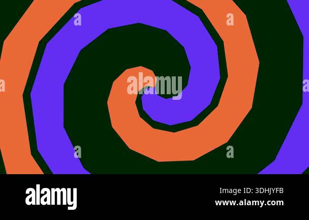 Abstract Swirling Spiral Pattern Orange Purple Green Background Stock ...