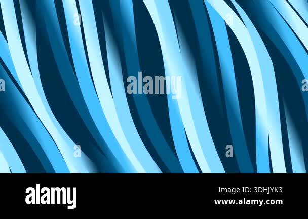 Blue wavy lines abstract background texture Stock Video Footage - Alamy