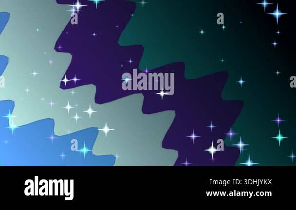 Abstract Sparkly Starry Night Background Stock Video Footage - Alamy