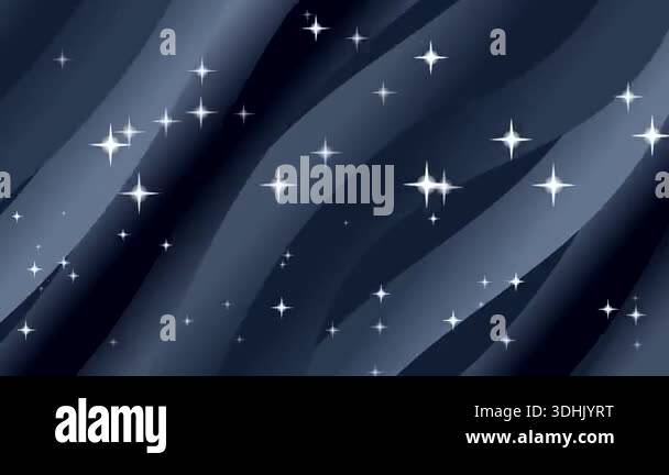Dark Blue Sparkly Starry Night Background Stock Video Footage - Alamy