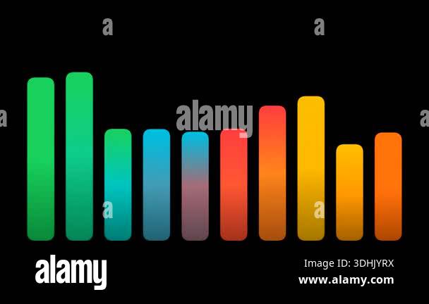 Colorful Bar Chart Graph Animation Stock Video Footage - Alamy