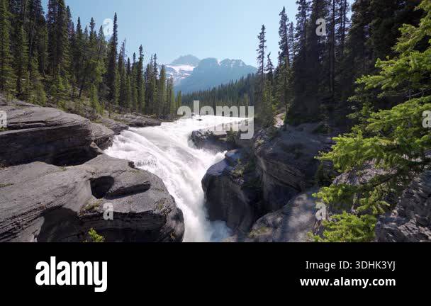 Mistaya Canyon and Mistaya River. Banff National Park beautiful ...