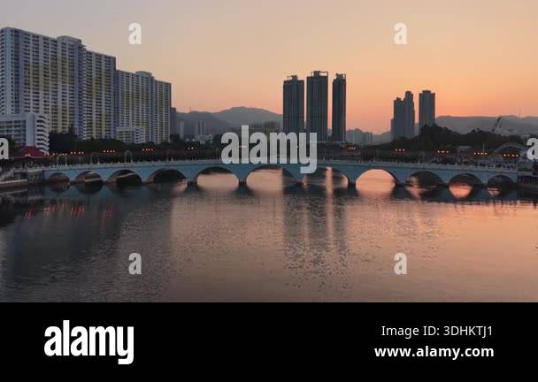 Bright Daylight Reflects Across Water Of Shing Mun River, Dec 27, 2025 ...