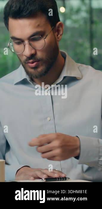 Arabian businessman creative Indian business man writing notes ideas ...