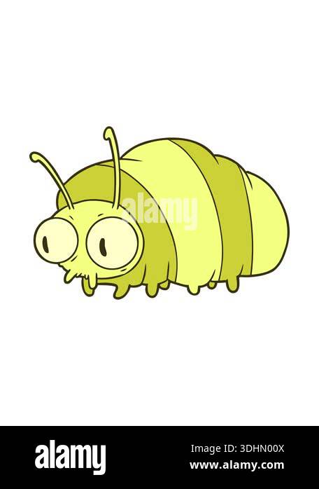 changing color animation of fun cartoon bug Stock Video Footage - Alamy