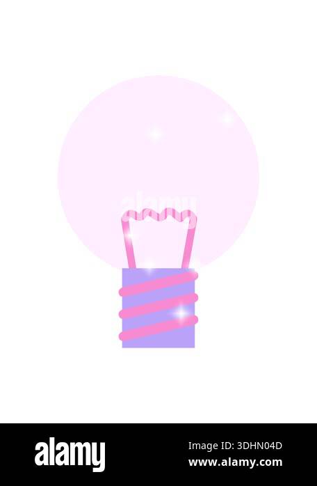 glitter effect animation of light bulb Stock Video Footage - Alamy