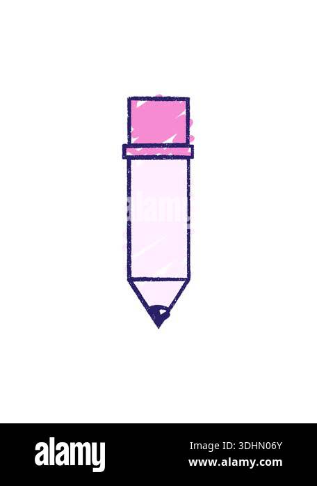attention grabbing animation of Pencil Chalk Drawing design Stock Video ...