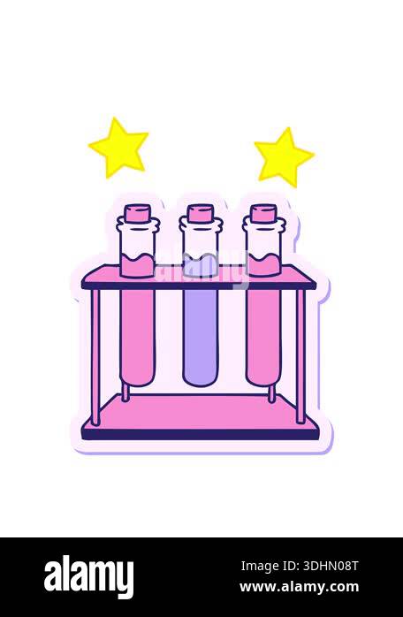 spinning stars animation of hand drawn sticker cartoon doodle of a ...