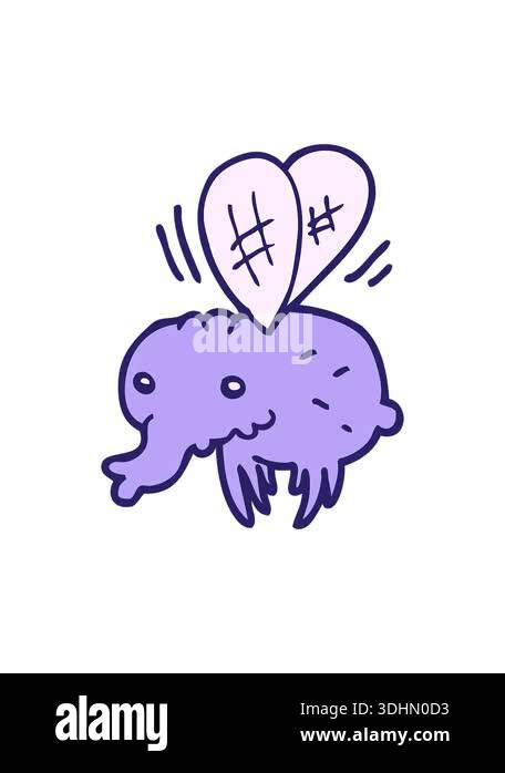 pressure popping animation of fly cartoon element Stock Video Footage ...