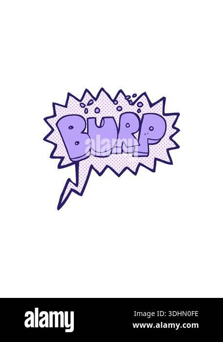 starburst effect animation of burp text Stock Video Footage - Alamy