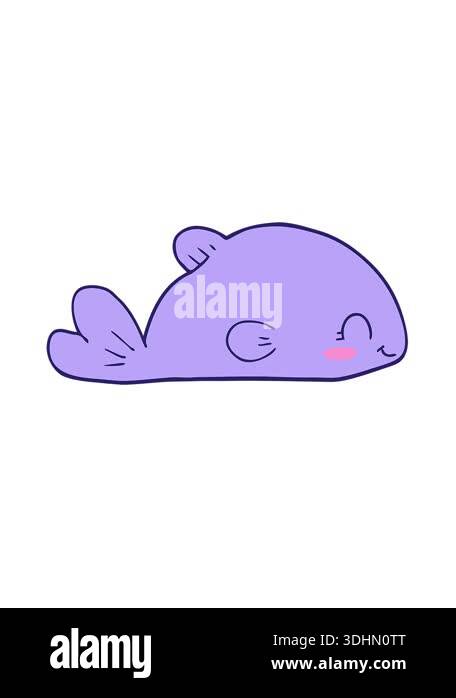 vibrating motion animation of cartoon of fish Stock Video Footage - Alamy