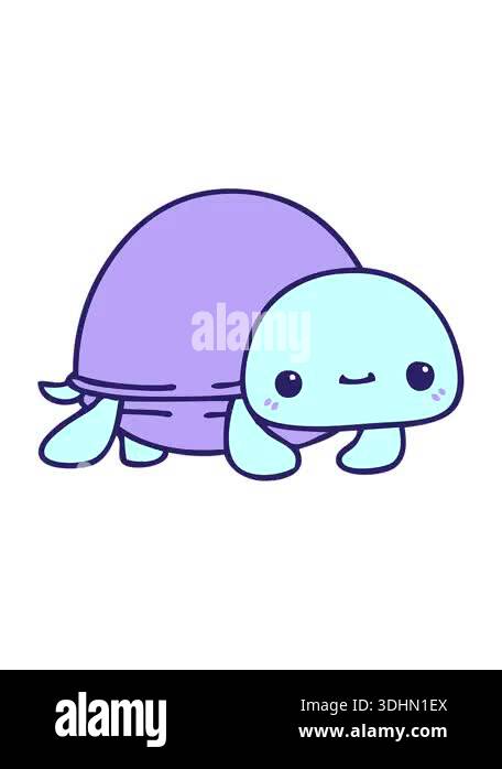 pixelize effect animation of turtle cartoon Stock Video Footage - Alamy