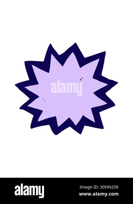 neon light effect animation of cartoon drawing of an explosion Stock ...