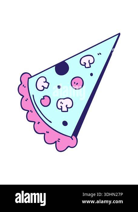 shine light effect animation of slice of pizza drawing Stock Video ...