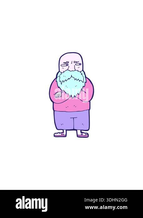 spinning motion animation of hand drawn cartoon design Stock Video ...