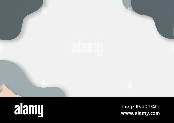 Smoothly animated abstract fluid shapes create a captivating and modern ...