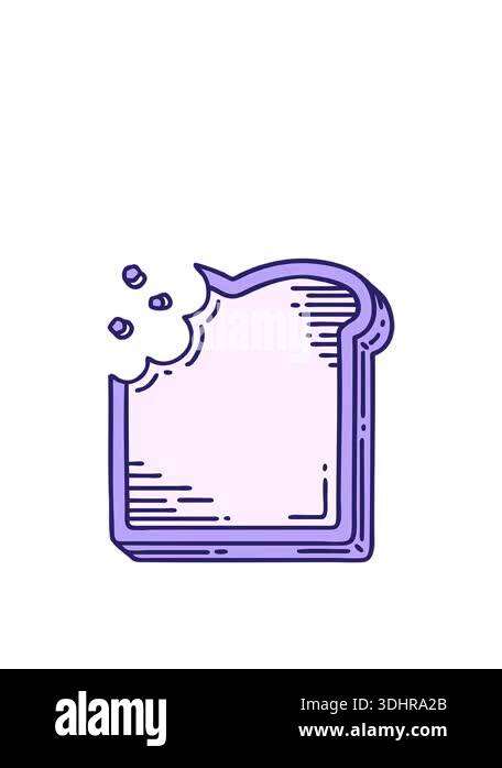 jumping motion animation of iconic tattoo style of a bitten slice of ...