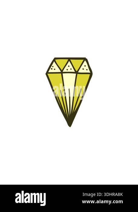 changing color animation of cartoon diamond symbol Stock Video Footage ...