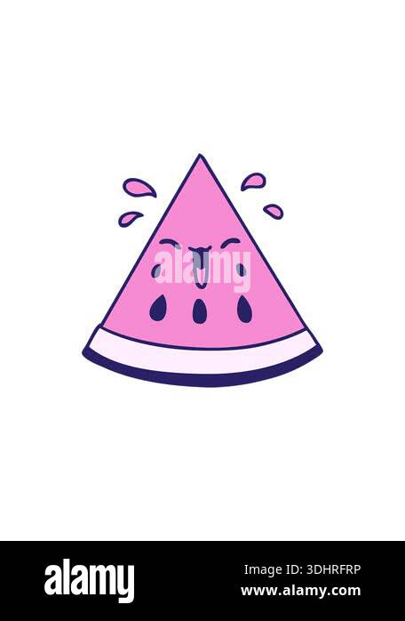 starburst effect animation of cartoon watermelon Stock Video Footage ...