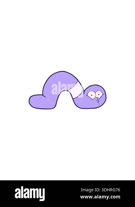 sales flash animation of cartoon fun worm Stock Video Footage - Alamy