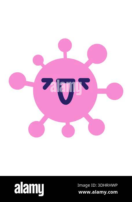 pixelize effect animation of virus laughing Stock Video Footage - Alamy