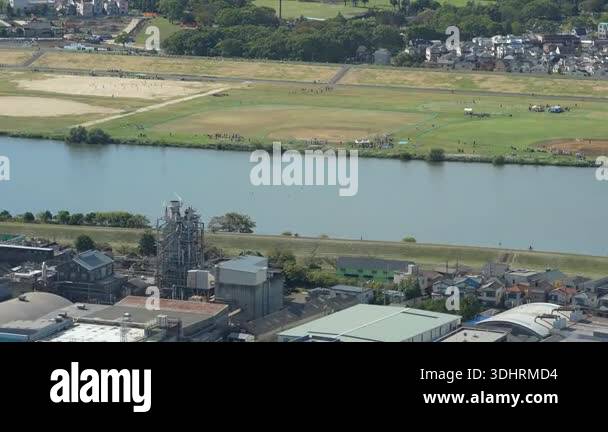 Ichikawa i-link town Observation deck in Japan 2023 Stock Video Footage ...