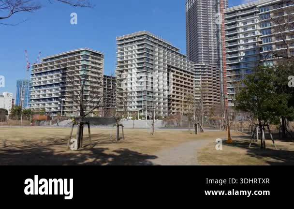 Tokyo Harumi Port Park January 2025 Stock Video Footage - Alamy