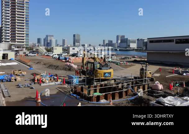 Tokyo Harumi Port Park January 2025 Stock Video Footage - Alamy