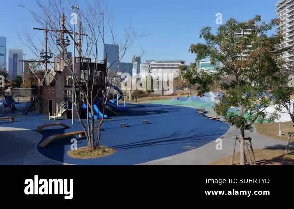Tokyo Harumi Port Park January 2025 Stock Video Footage - Alamy